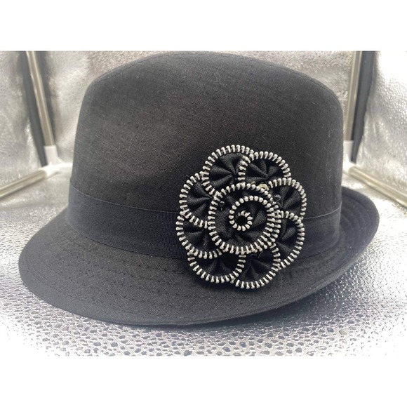 Scala Pronto | Accessories | Scala Pronto 0 Linen Fedora Women Os Black ...